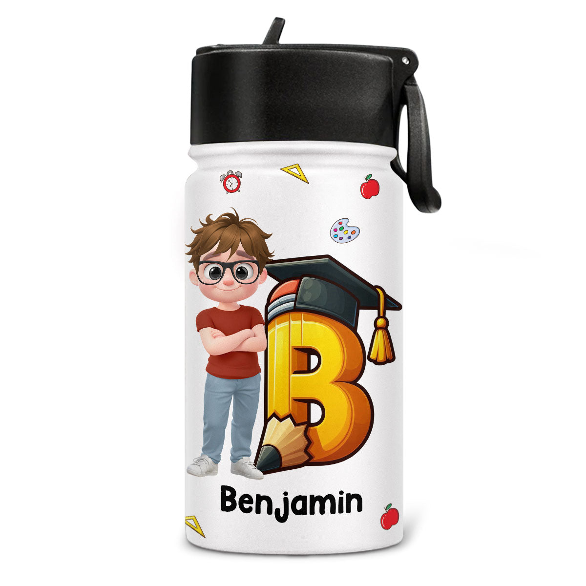 Alphabet Cartoonize Boy - Personalized Custom 3D Inflated Effect Kids ...