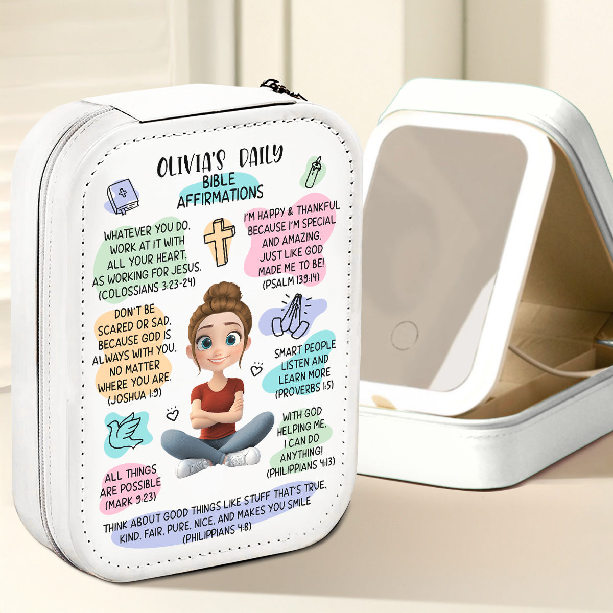 Personalized Custom Jewelry Box - Bible Affirmations - Personalized ...