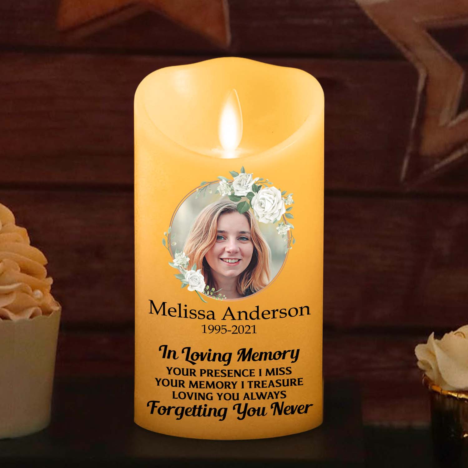In Loving Memory Version 2 - Personalized Custom LED Candle ...